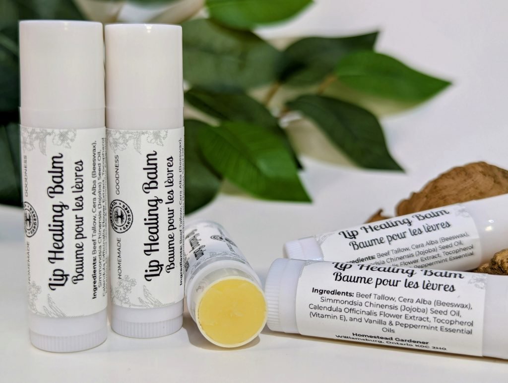 Tallow Lip Healing Balm » Homestead Gardener